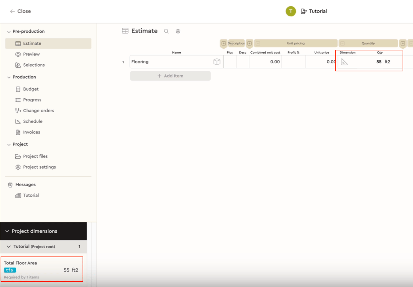How To Use Dimension Boxes/Tab
