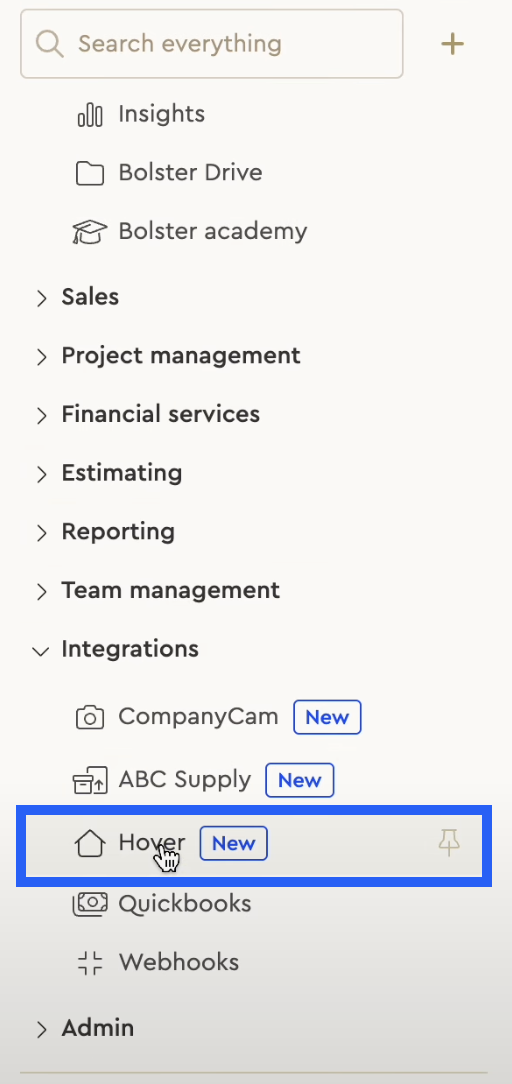 Bolster - Hover Integration Guide