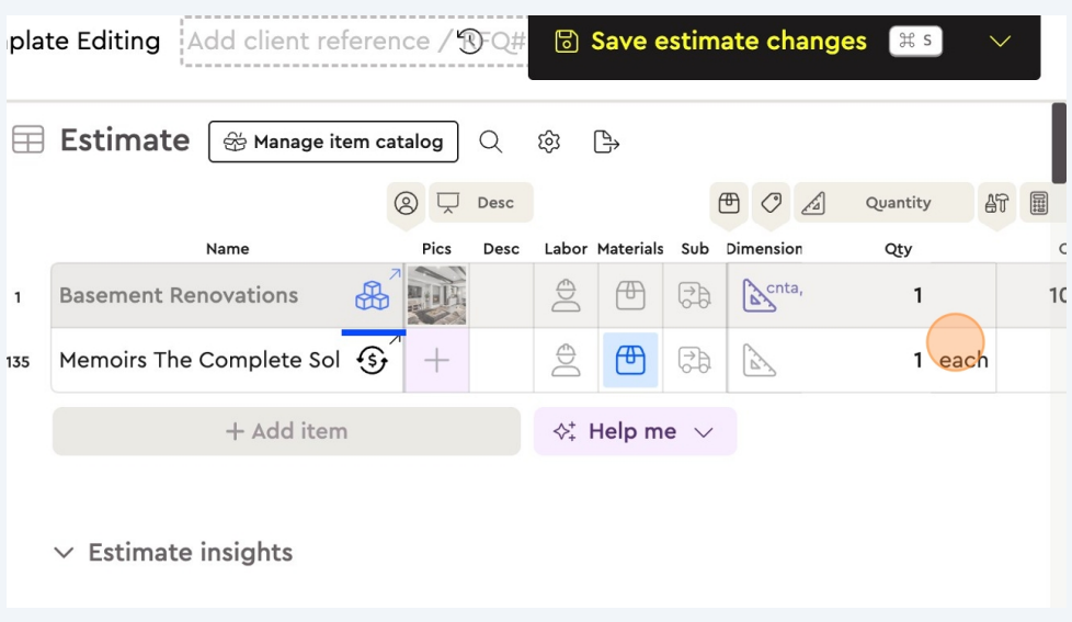 How To Change Quantity (qty) or Unit Of Measure (UoM) for an item
