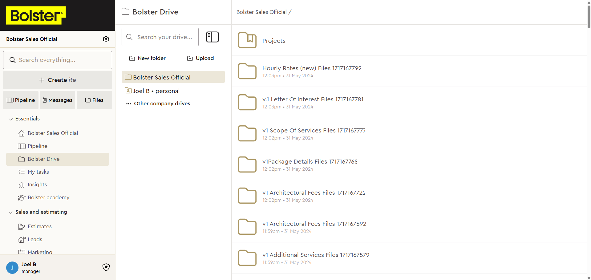 Bolster Drive – File Management