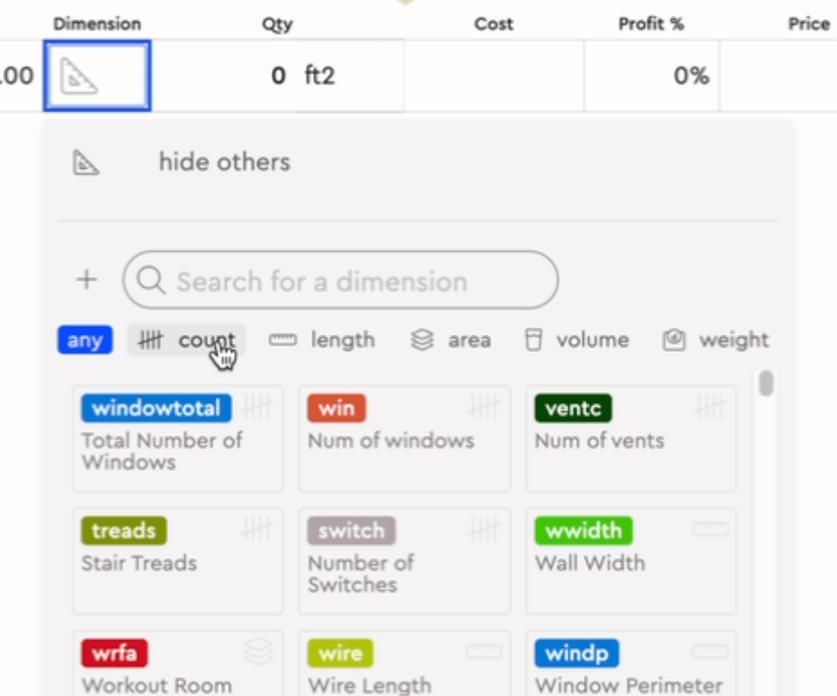 How To Use Dimension Boxes/Tab